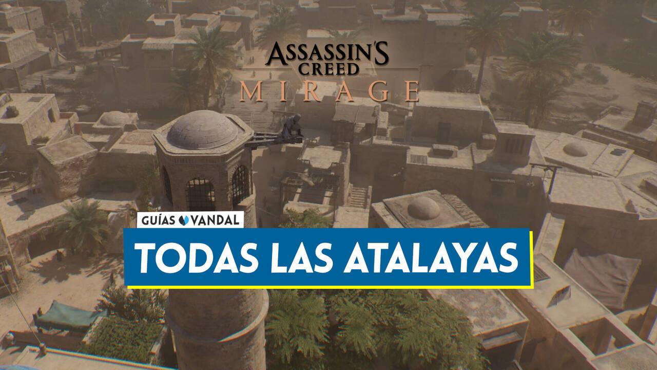 TODAS las atalayas de Assassin's Creed Mirage y dónde encontrarlas