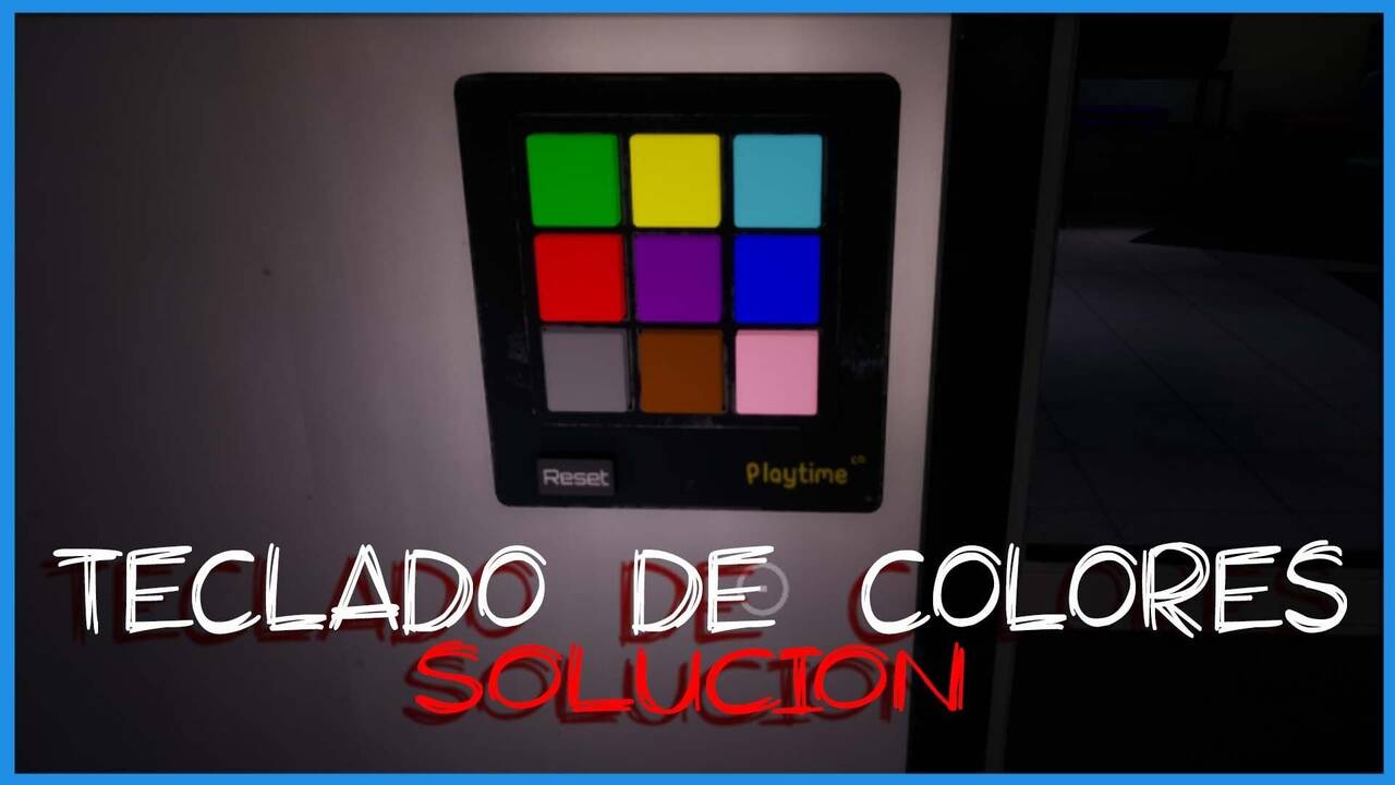 Poppy Playtime: puzzle del teclado de colores - Solución