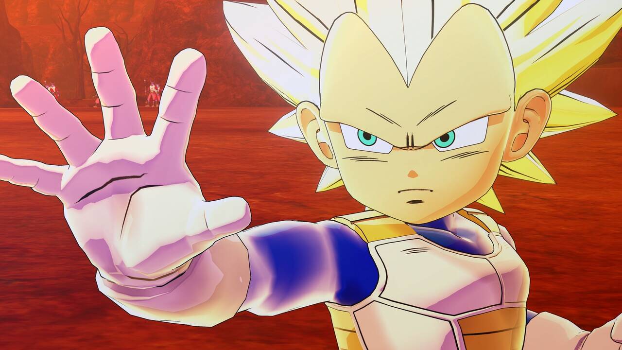 Dragon Ball Z: Kakarot muestra a Vegeta Mini en acción en el DLC Daima ...