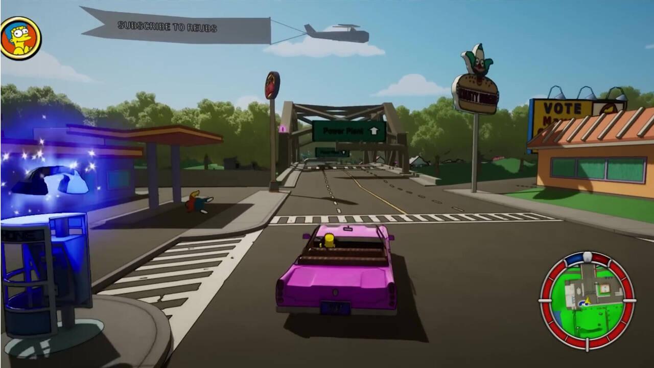 The Simpsons Hit & Run, el remake fan en Unreal Engine 5, está casi ...
