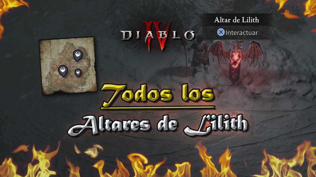 Diablo 4: TODOS los altares de Lilith y recompensas - Localización
