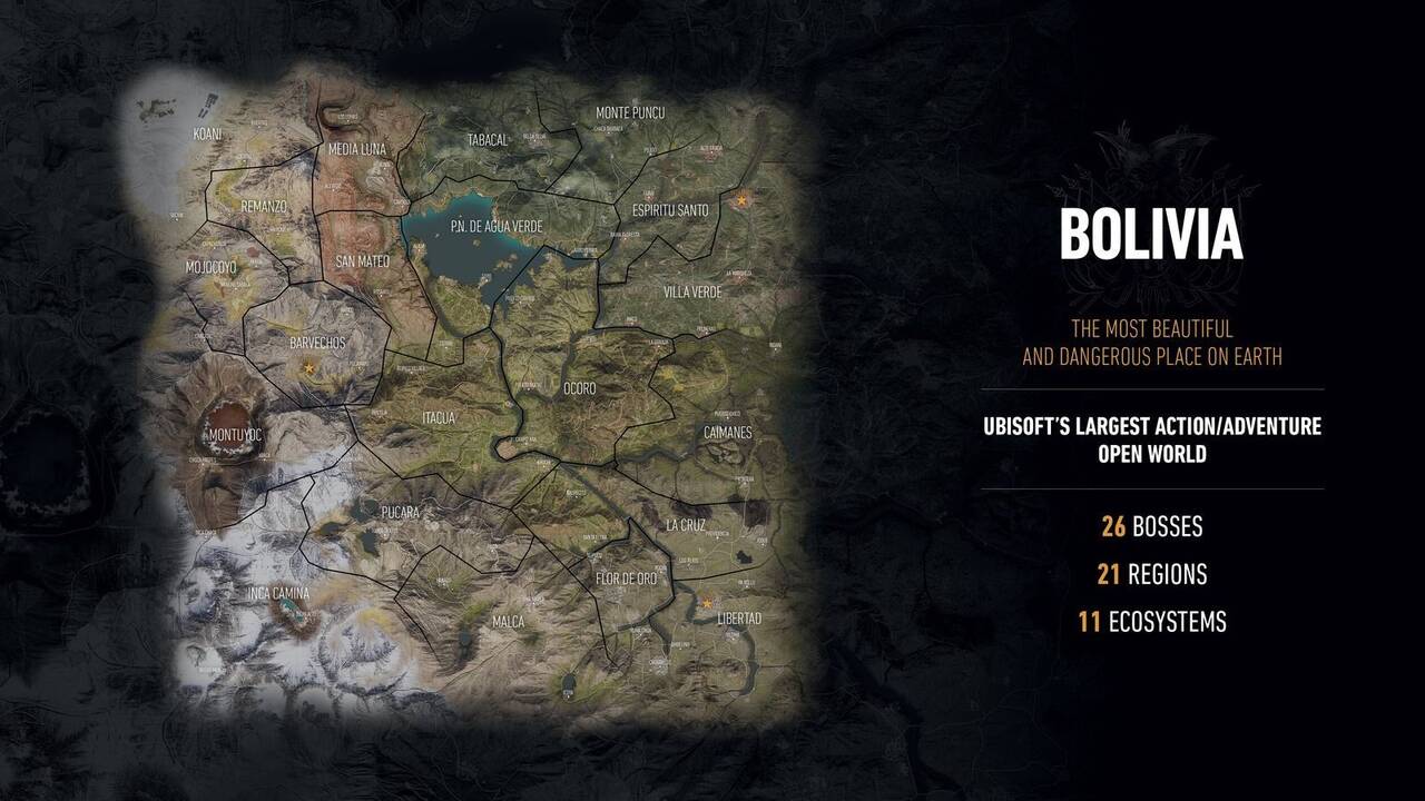 Ubisoft muestra el mapa de Ghost Recon Wildlands - Vandal