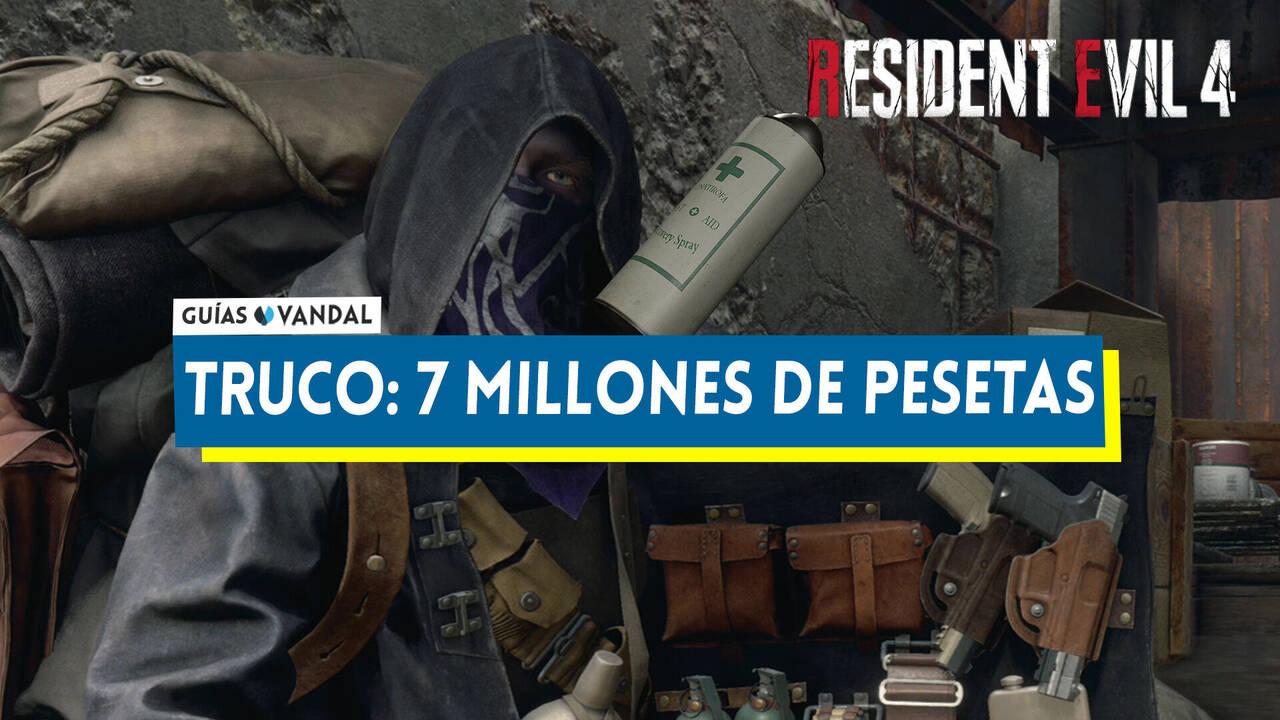 Consigue 7 millones de pesetas en RE4 Remake con este truco, aunque ...