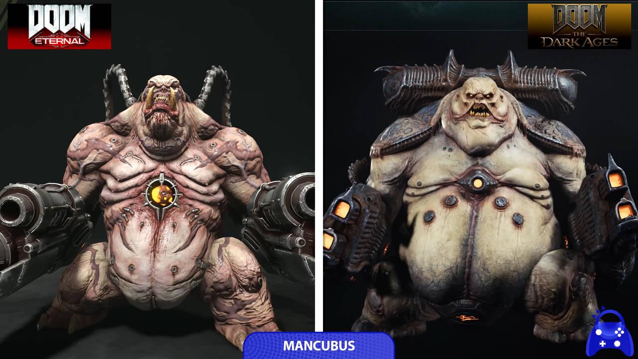 Así ha cambiado el diseño de los enemigos en Doom: The Dark Ages vs ...