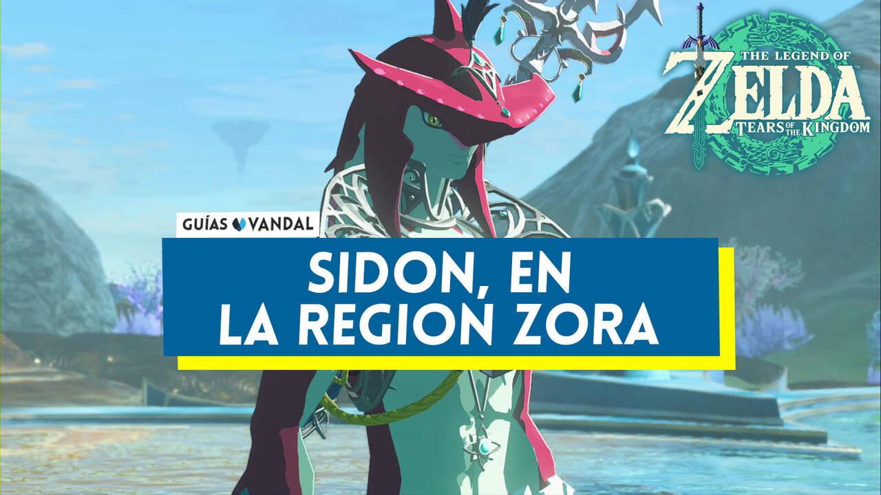 Sidon, en la región de los zora al 100% en Zelda: Tears of the Kingdom