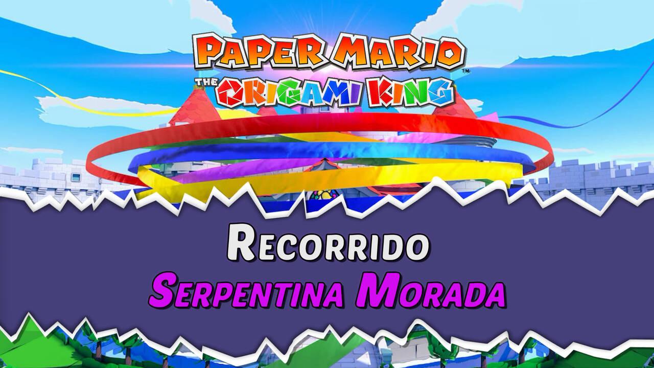 Serpentina Morada al 100% en Paper Mario: The Origami King