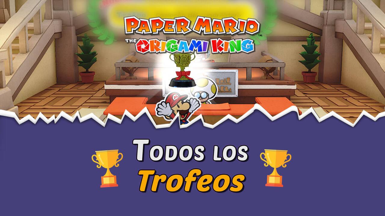 TODOS los Trofeos de Paper Mario: The Origami King y cómo conseguirlos