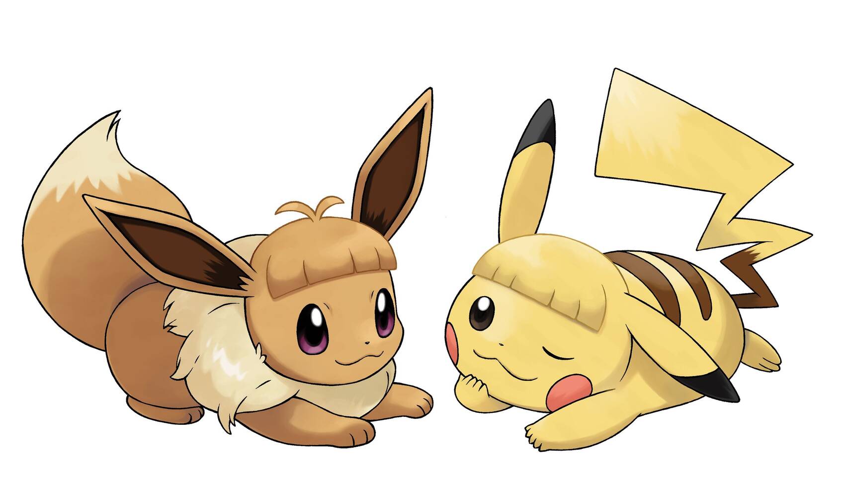 Todos los peinados para Eevee y Pikachu en Pokémon Let's Go