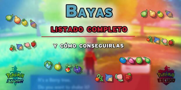 Todas las Bayas, efectos y cómo conseguirlas en Espada y Escudo