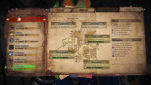 Bazelgeuse en Monster Hunter World - Localización, drops y consejos