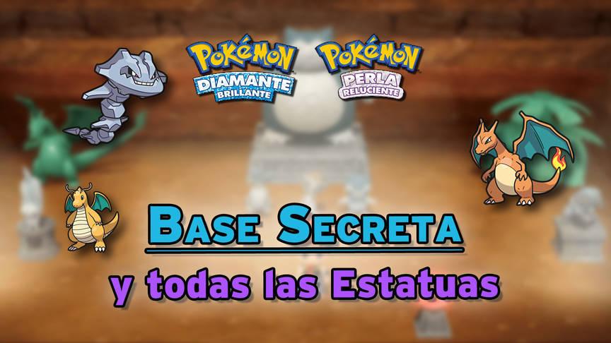 Base secreta y estatuas en Pokémon Diamante Brillante y Perla Reluciente