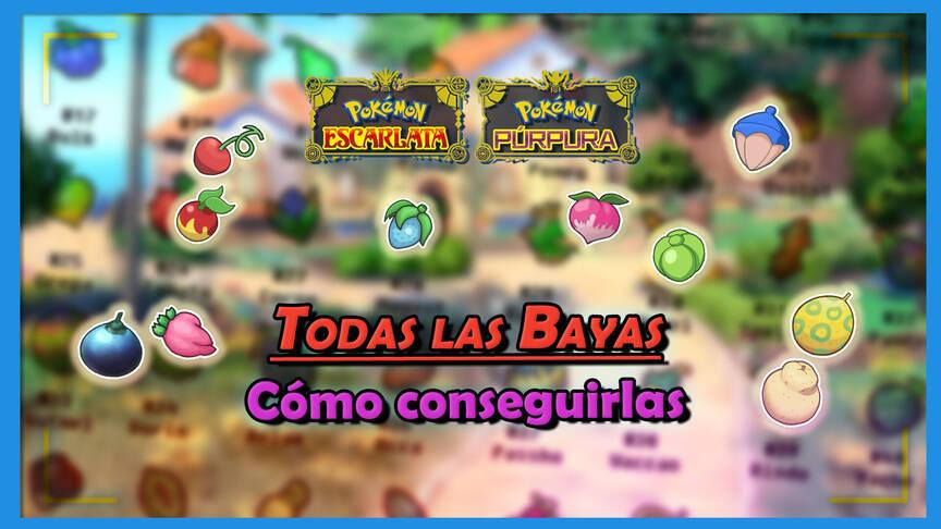 TODAS las Bayas en Pokémon Escarlata y Púrpura: Cómo conseguirlas y efectos