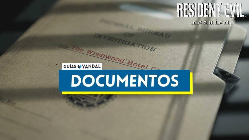 Todos los documentos en Resident Evil Requiem y localización