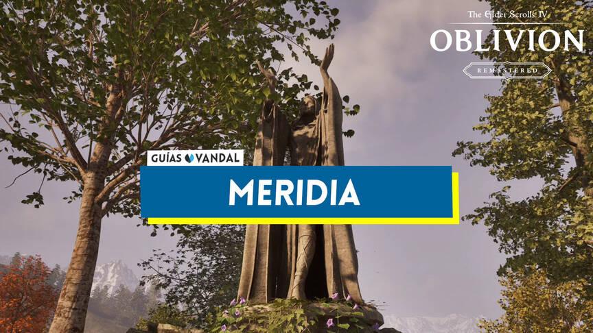 Meridia en Oblivion Remastered: cómo invocarla, misión y recompensa