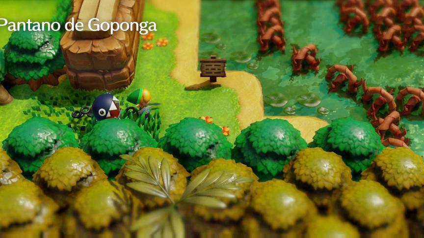 Pantano de Goponga en Zelda: Link's Awakening: secretos y 100%