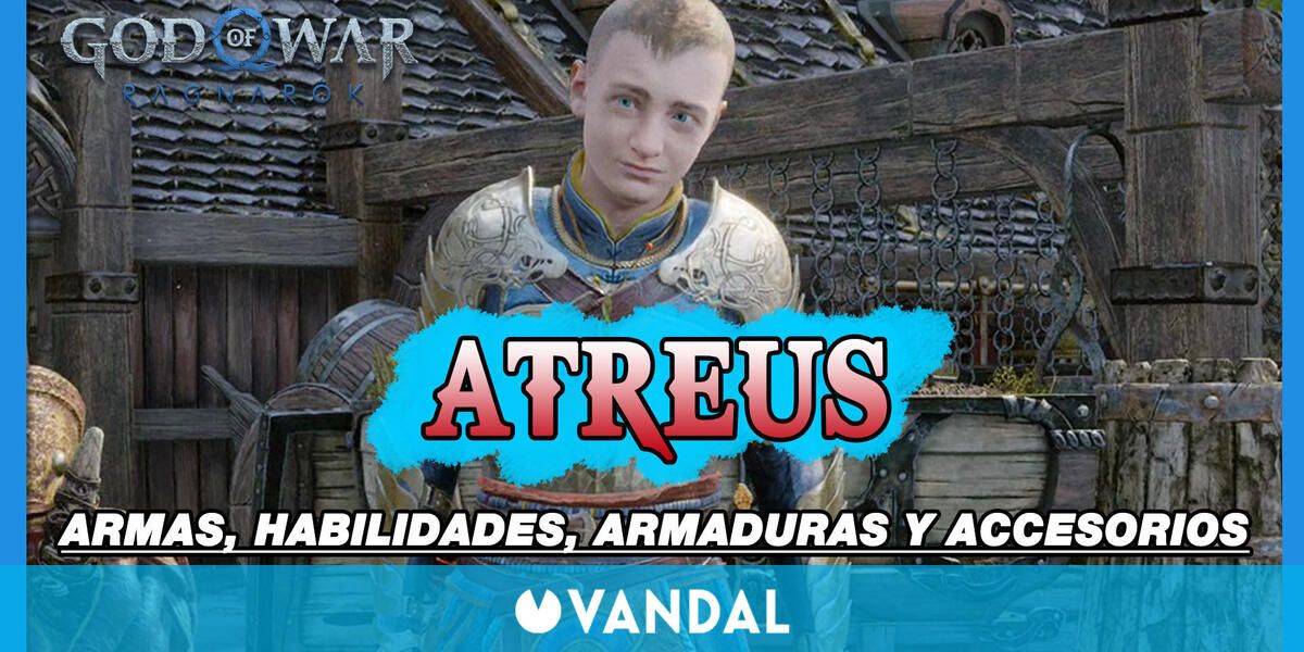 Atreus en God of War Ragnarok: armas, armaduras y accesorios