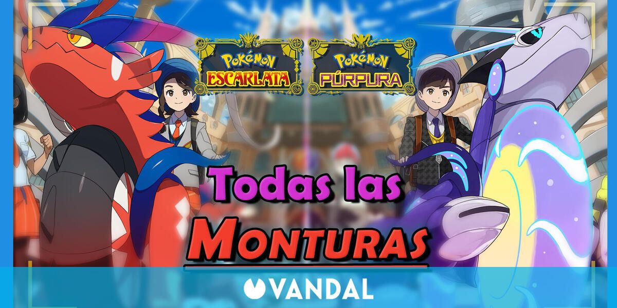Monturas Pokémon en Escarlata y Púrpura: Cuáles hay y cómo se consiguen