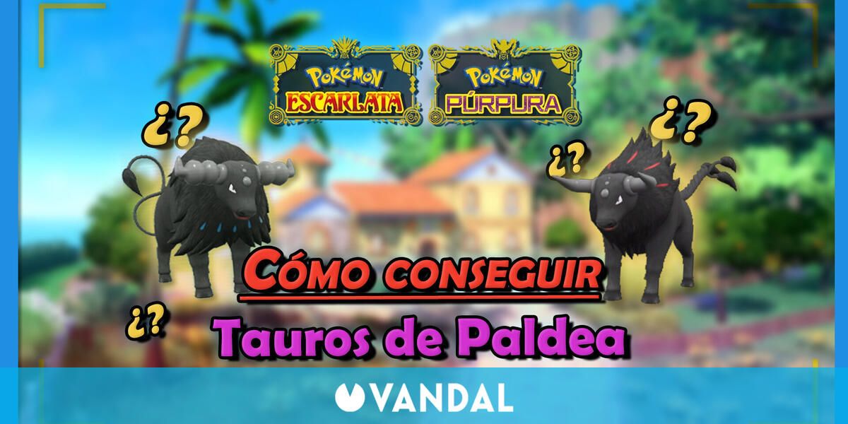 Cómo conseguir a Tauros de Paldea en Pokémon Escarlata y Púrpura