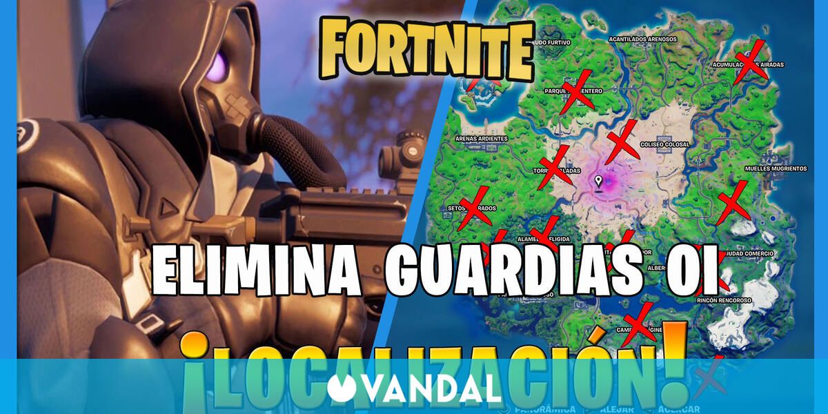 Fortnite: dónde encontrar guardias OI