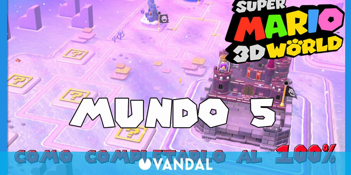 Mundo 5 en Super Mario 3D World al 100%