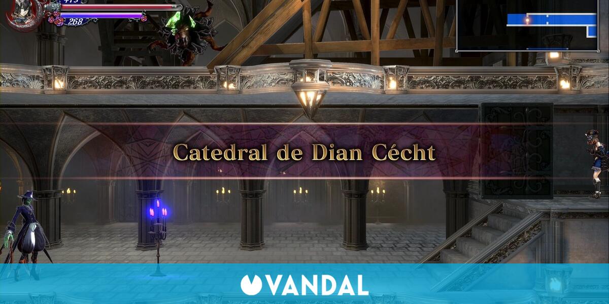 Catedral de Dian Cécht al 100% en Bloodstained: Ritual of the night