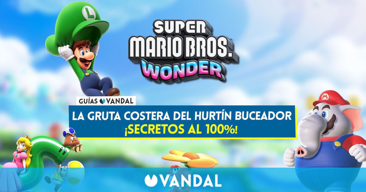La gruta costera del Hurtín buceador al 100% en Super Mario Bros ...