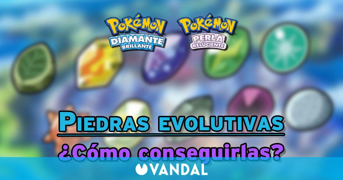 Todas las piedras evolutivas en Pokémon Diamante Brillante y Perla ...