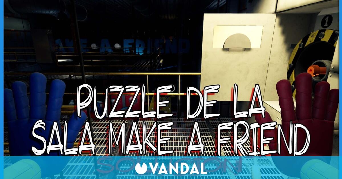 Poppy Playtime: puzzle de la sala Make a friend - Solución