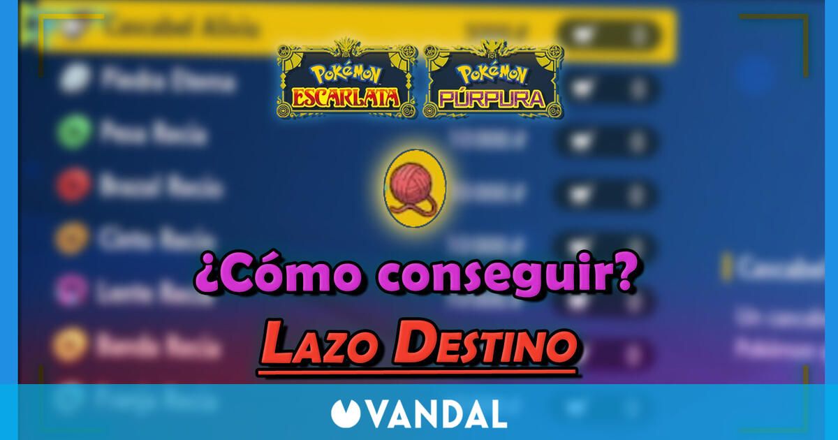 Cómo conseguir el Lazo Destino en Pokémon Escarlata y Púrpura