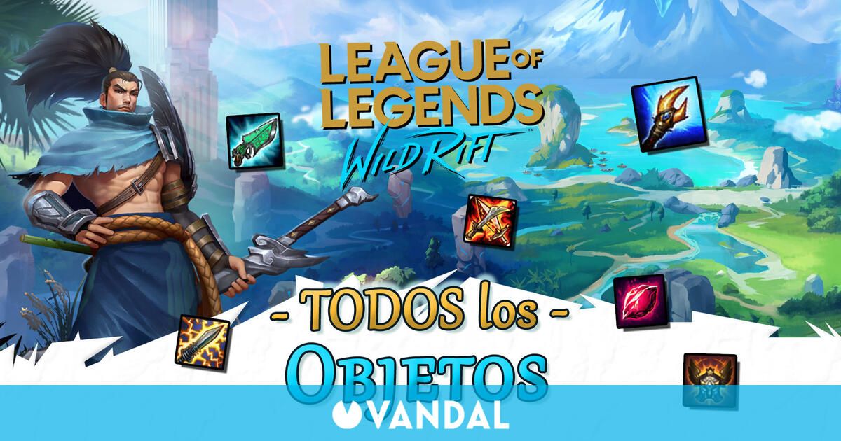 LoL Wild Rift: TODOS los Objetos/Ítems, precios y características