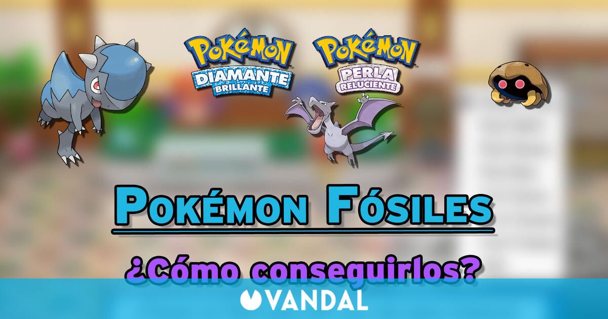 Cómo conseguir a los Pokémon Fósiles en Diamante Brillante y Perla Reluciente