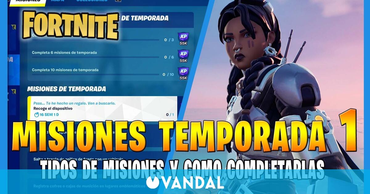 Fortnite C3 T1: TODAS las Misiones - Tipos y cómo completarlas