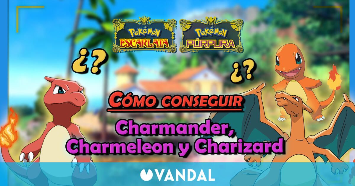 Conseguir a Charmander, Charmeleon y Charizard en Pokémon Escarlata y ...