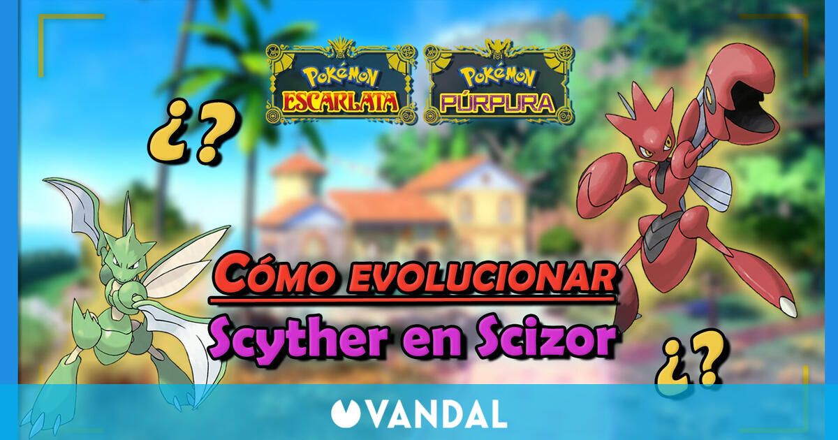 Cómo evolucionar a Scyther en Scizor en Pokémon Escarlata y Púrpura