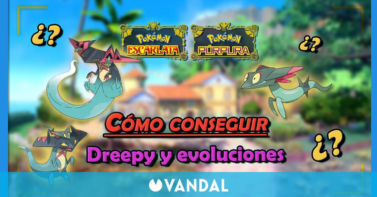 Cómo conseguir a Dreepy, Drakloak y Dragapult en Pokémon Escarlata y Púrpura