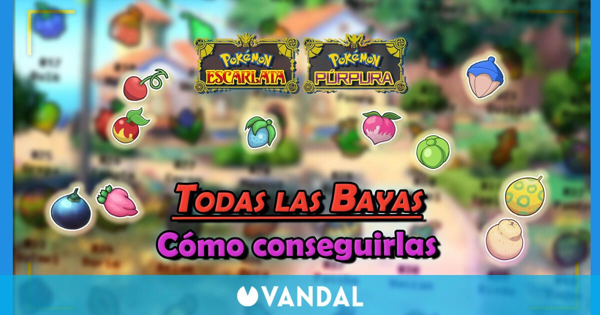 TODAS las Bayas en Pokémon Escarlata y Púrpura: Cómo conseguirlas y efectos
