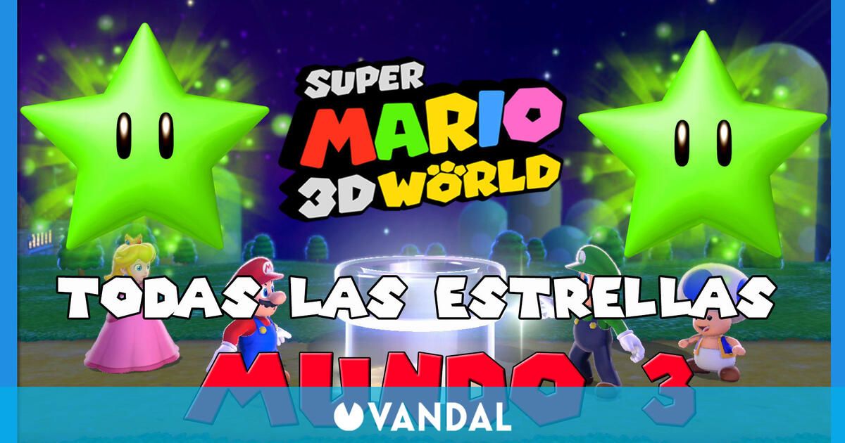 Super Mario 3D World: TODAS las estrellas del Mundo 3