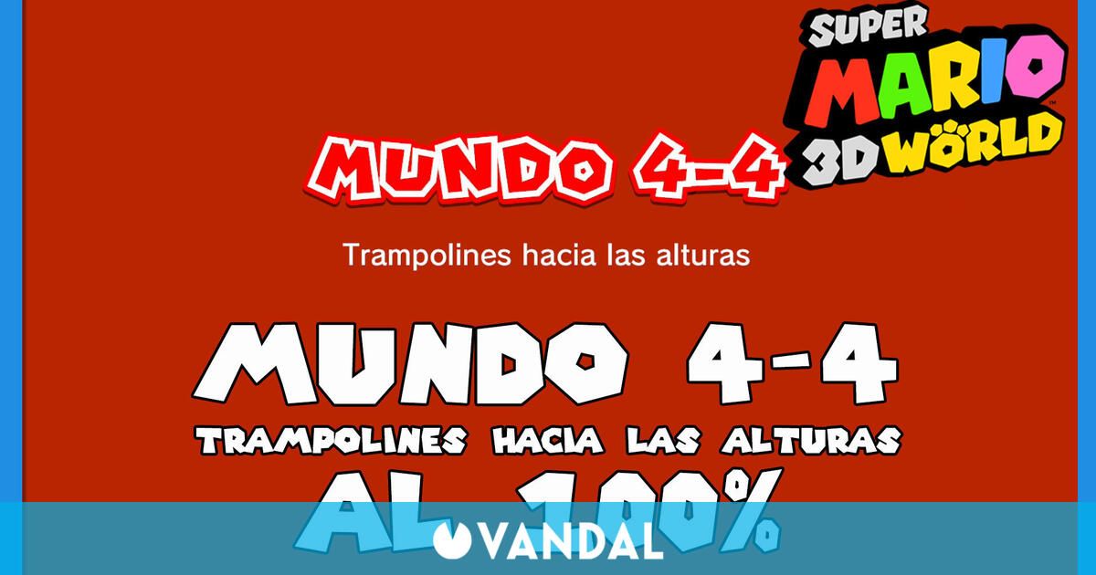 Super Mario 3D World: Trampolines hacia las alturas al 100%