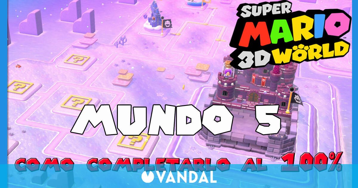 Mundo 5 en Super Mario 3D World al 100%