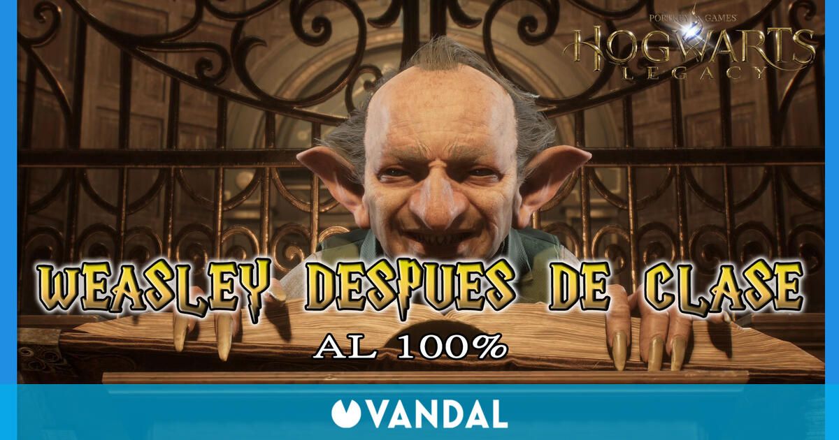 Weasley después de clase al 100% en Hogwarts Legacy