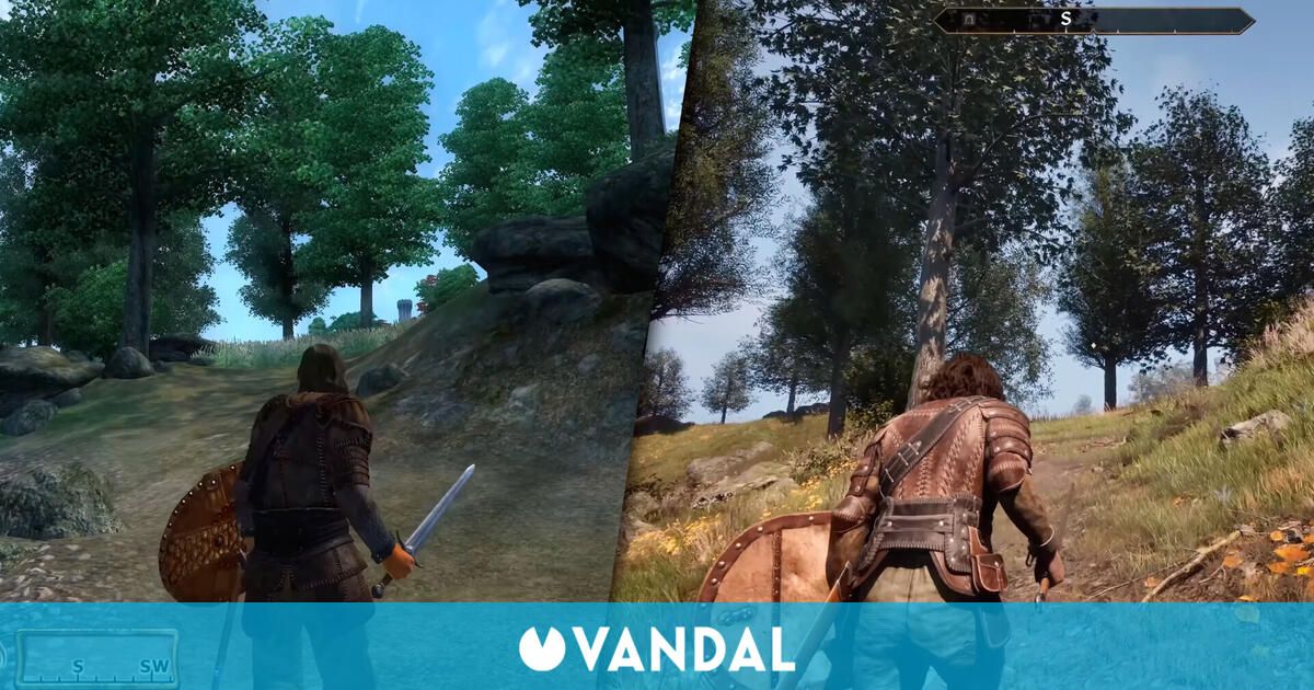 Así de espectacular se ve Oblivion Remastered vs el original: Comparan ...