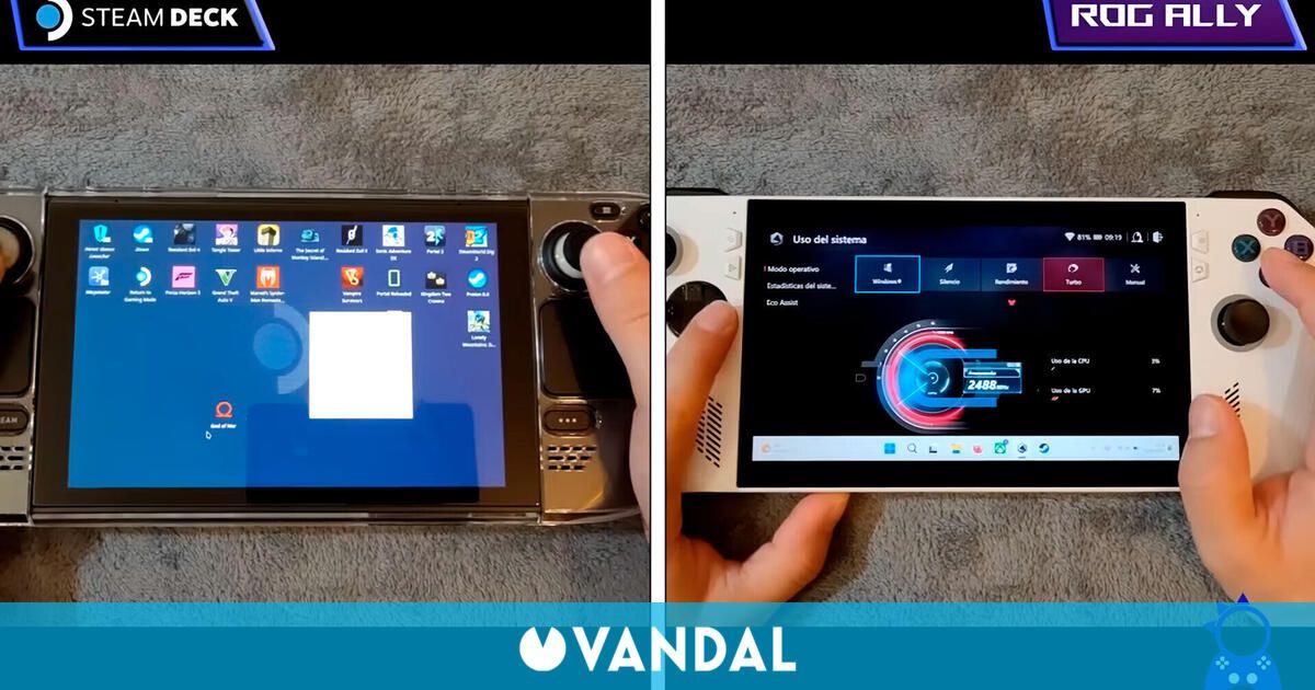 Comparativa de ASUS ROG Ally VS Steam Deck:¿cuál es mejor? - Vandal