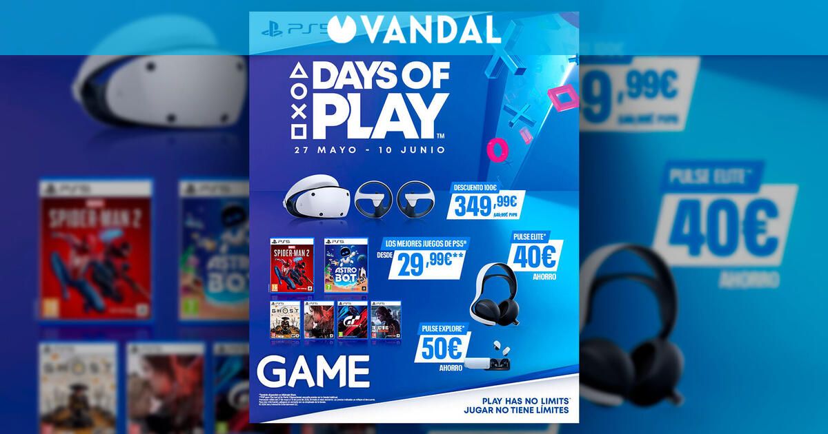 Days of Play 2026 en GAME: comienzan las mejores promociones en ...