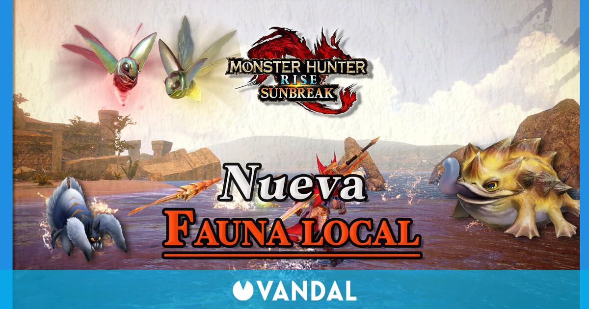 Monster Hunter Rise Sunbreak: Nueva fauna local, tipos, efectos y hábitats