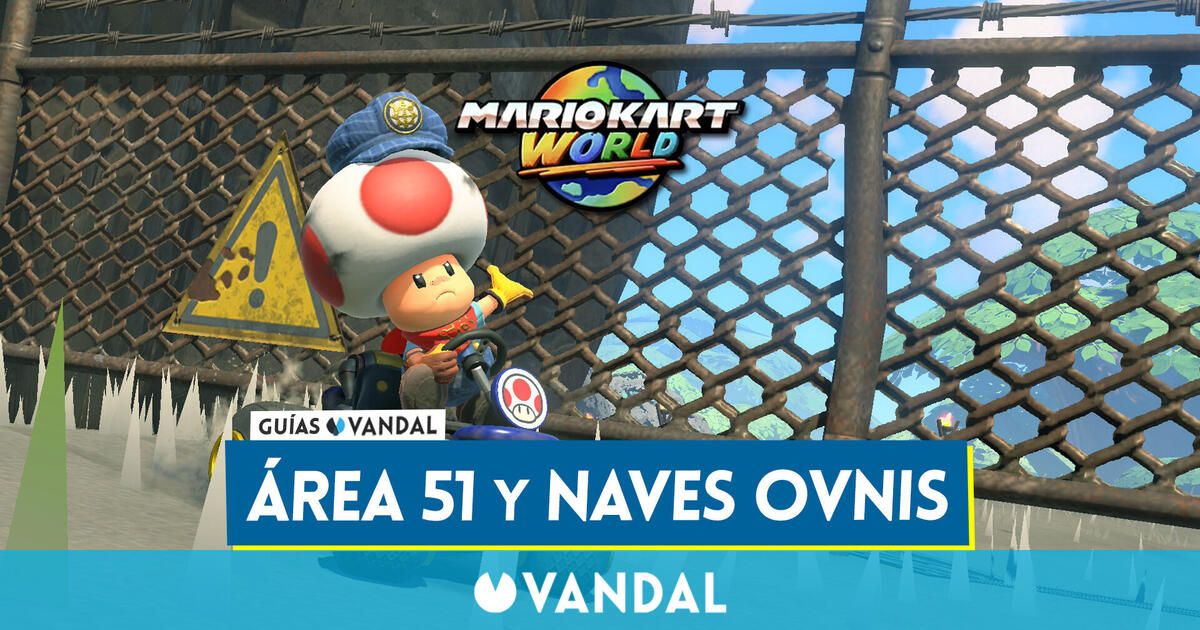 Mario Kart World: Cómo pilotar naves ovnis y dónde está el área 51