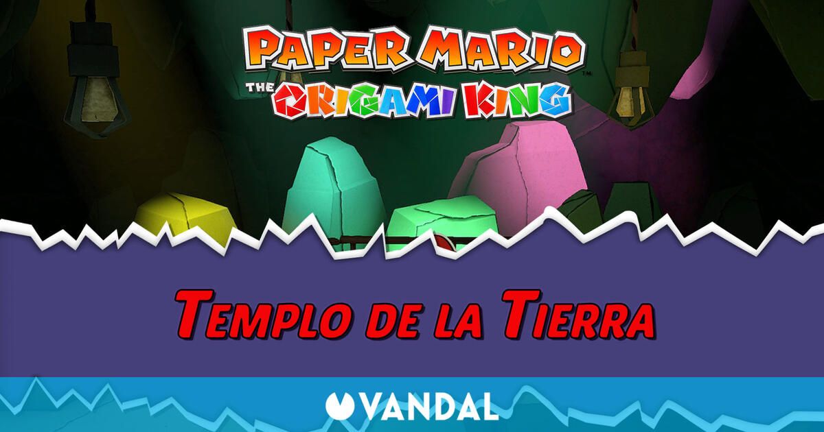 Templo de la Tierra al 100% en Paper Mario: The Origami King