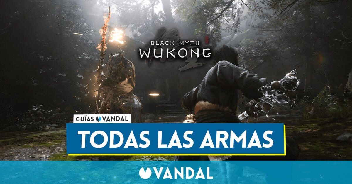 TODAS las armas de Black Myth Wukong y cómo conseguirlas