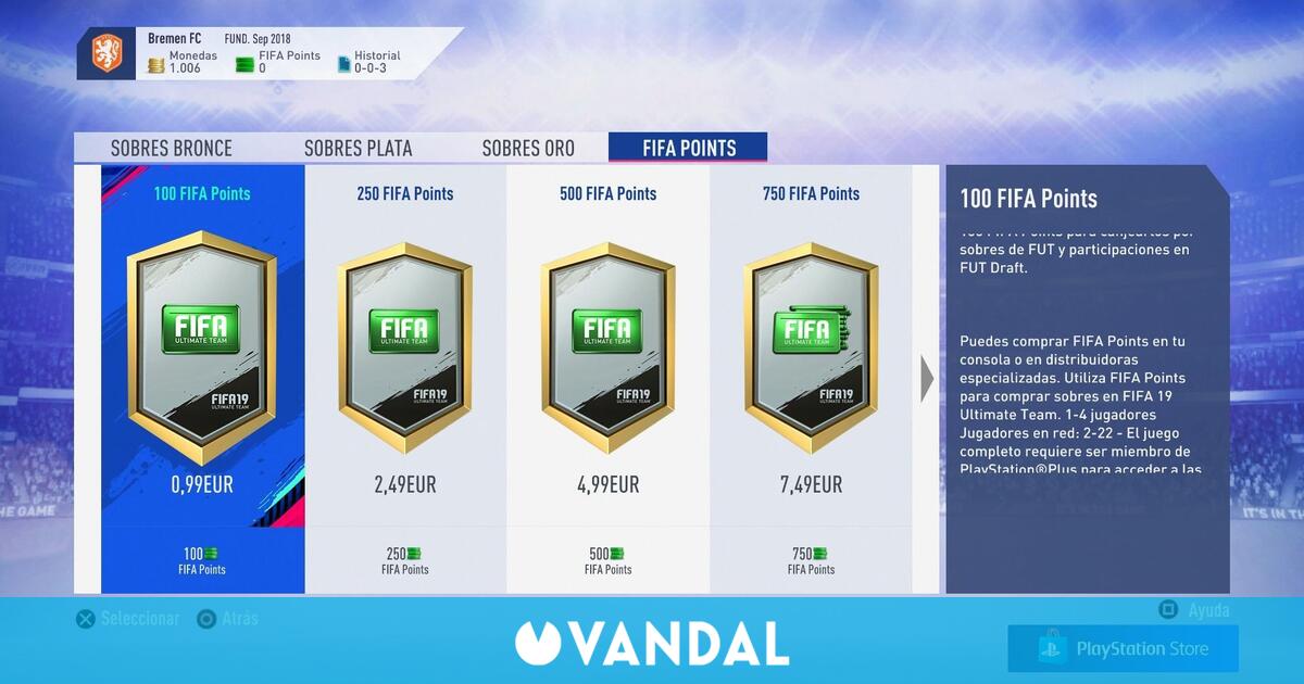 Qué son los FIFA Points y cómo funcionan en FIFA 19