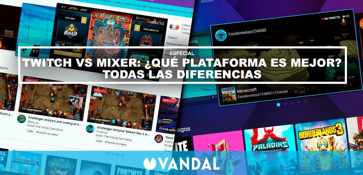 Twitch vs Mixer: ¿Qué plataforma es mejor? - TODAS las diferencias