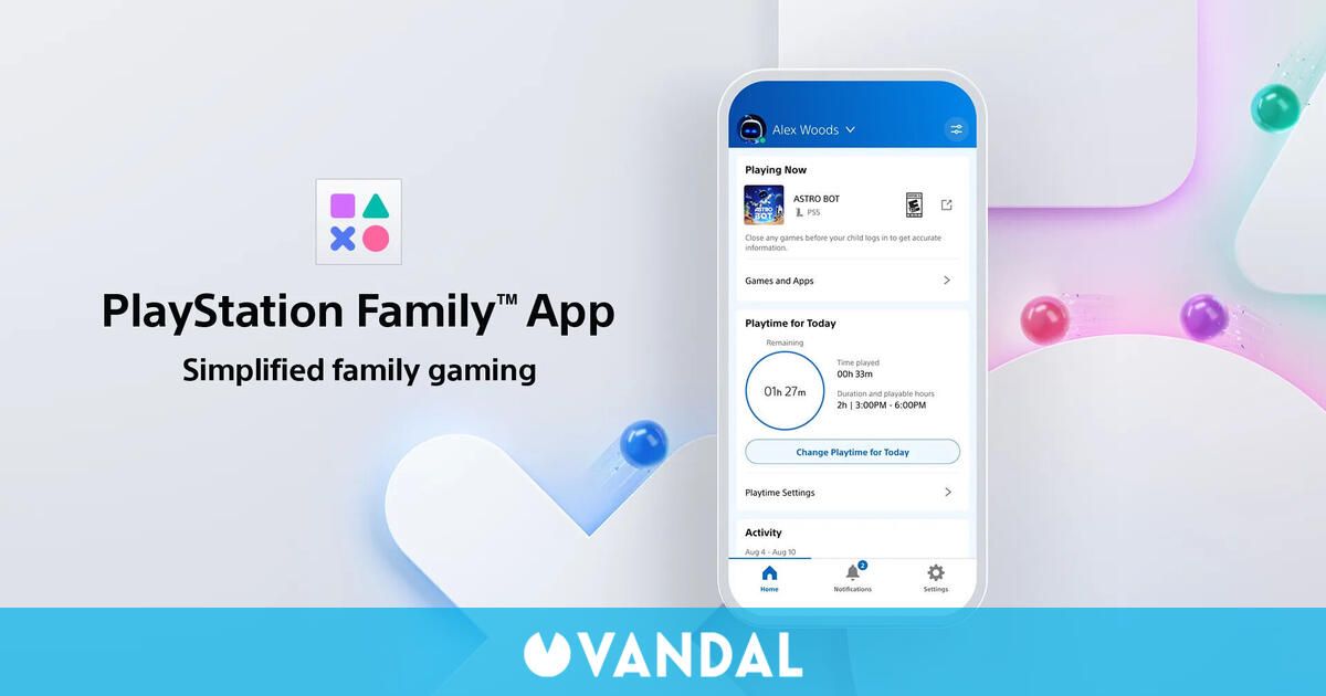 Sony lanza PlayStation Family, la nueva app de control parental y gestión familiar - Vandal